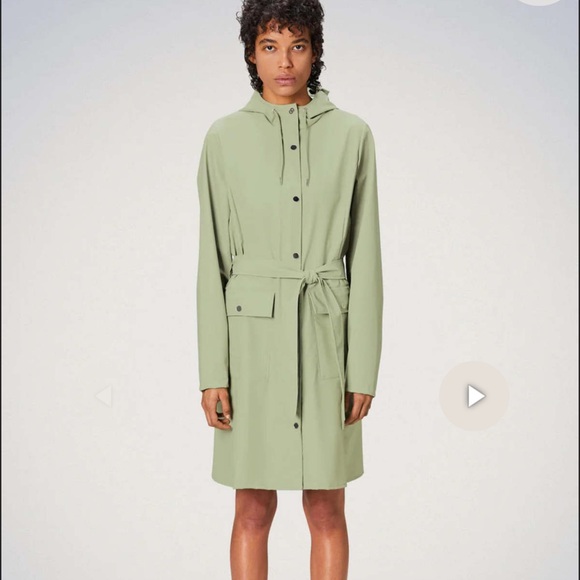 Rains | Jackets & Coats | Nwt Rains Curve W Jacket W3 In Color Haze Size Xl | Poshmark